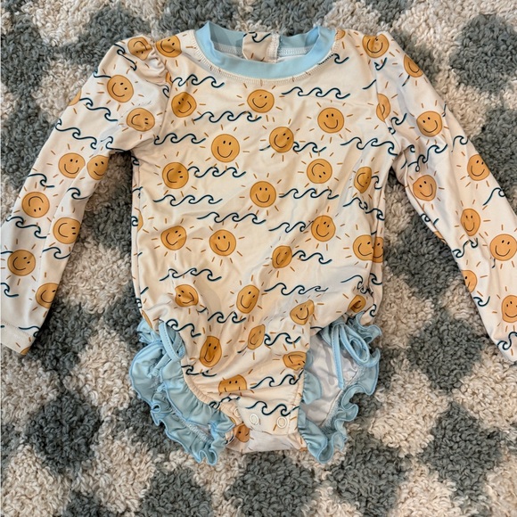 Caden Lane | Swim | Girls Caden Lane Smiley Face Swimsuit 2t | Poshmark